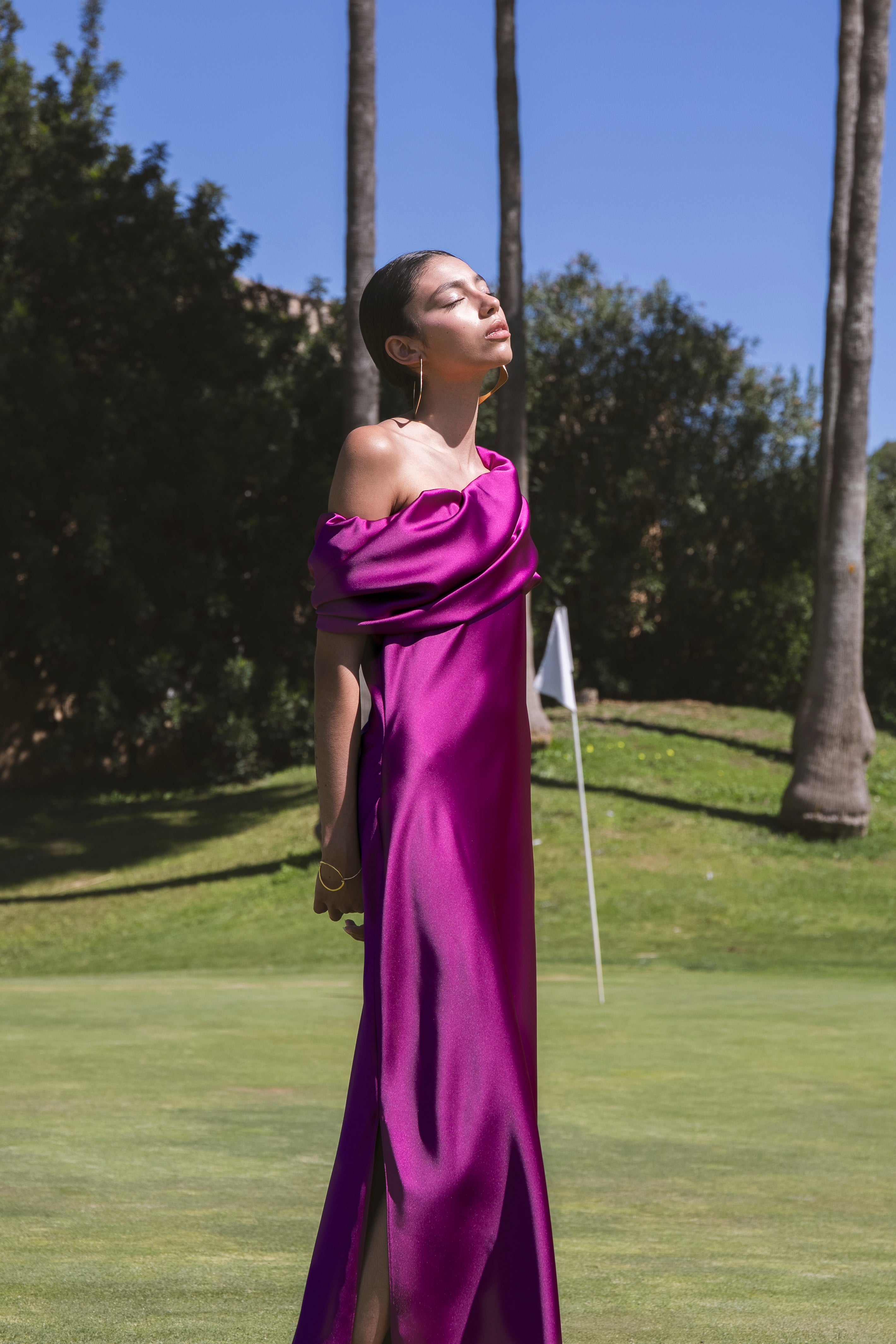 CINDY BOUGAINVILLA DRESS - PREORDER – ELENA MOORE STUDIO SL